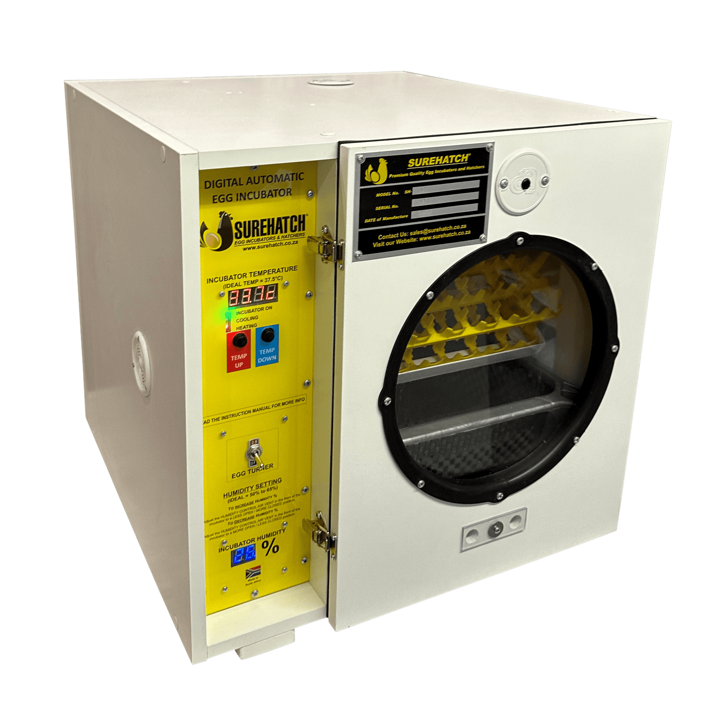 60 Egg Incubator and Hatcher - Fully Automatic Digital SH60 – Surehatch ...