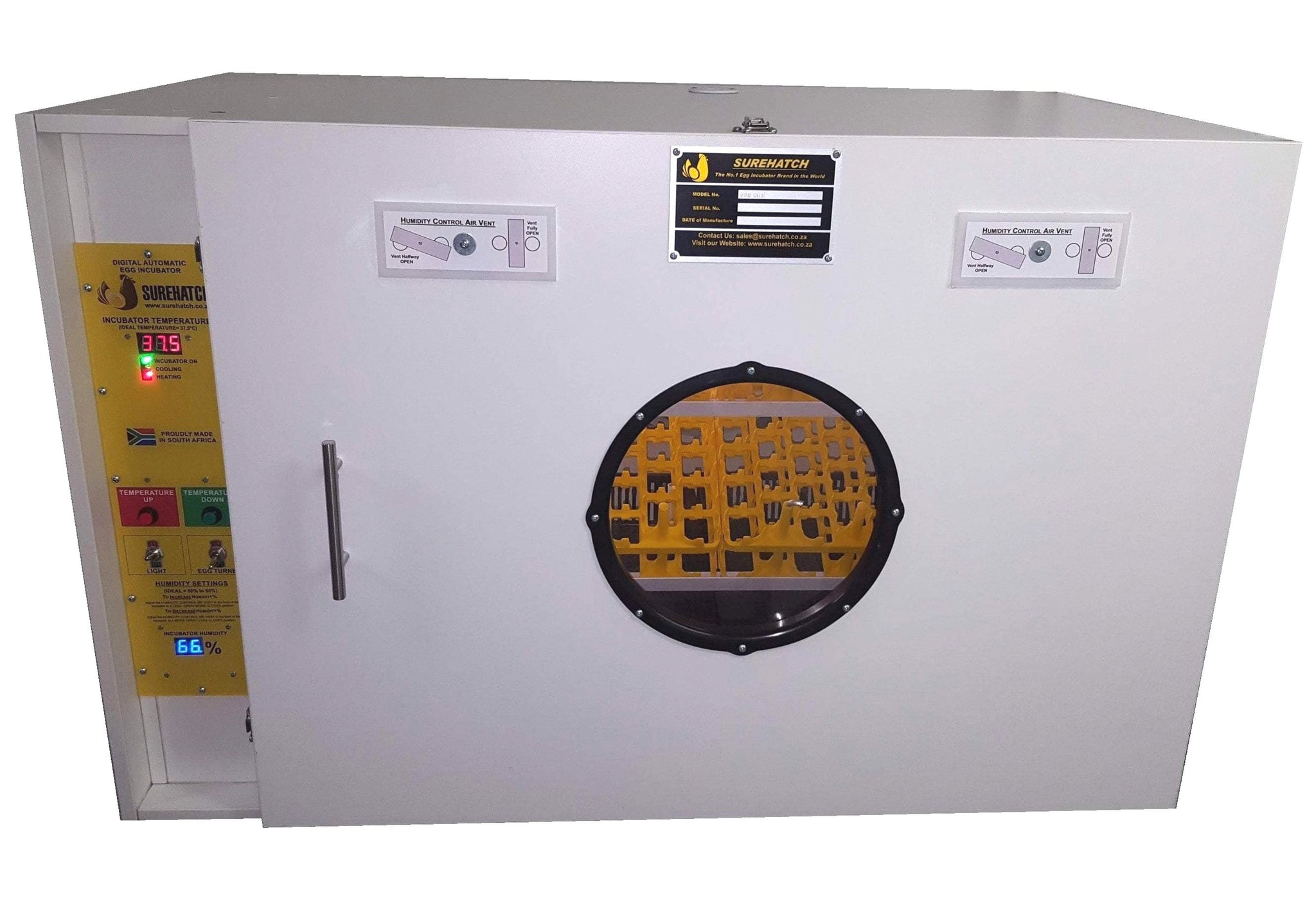 680 Egg Incubator and Hatcher - Fully Automatic Digital Model SH680 ...